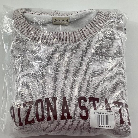 Chicka-D | Sweaters | Womens Chickad Arizona State Crew Sweatshirt Size ...